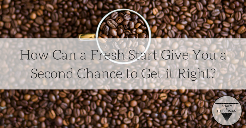 Why a Fresh Financial Start Makes Sense